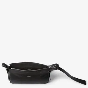 Fendi Crackled Leather Zipper Top Bag